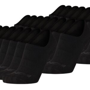 AND1 Men's Socks - Lightweight Performance No Show Liner Socks (24 Pack), Size 6-12.5, Black