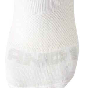 AND1 Men's Socks - Lightweight Performance No Show Liner Socks (24 Pack), Size 6-12.5, White