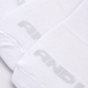 AND1 Men's Socks - Lightweight Performance No Show Liner Socks (24 Pack), Size 6-12.5, White