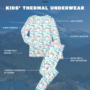 Eddie Bauer Thermal Underwear For Kids - 2 Piece Performance Base Layer Underwear Set For Boys and Girls (5-16), Size 7-8, Egret