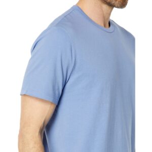 Vince Mens Garment Dye S/S Crew, Washed Periwinkle, Medium