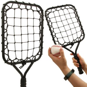 baseball fungo racket, 12 oz light weight pop fly trainer much more control and accuracy baseball essentials for parents and coaches