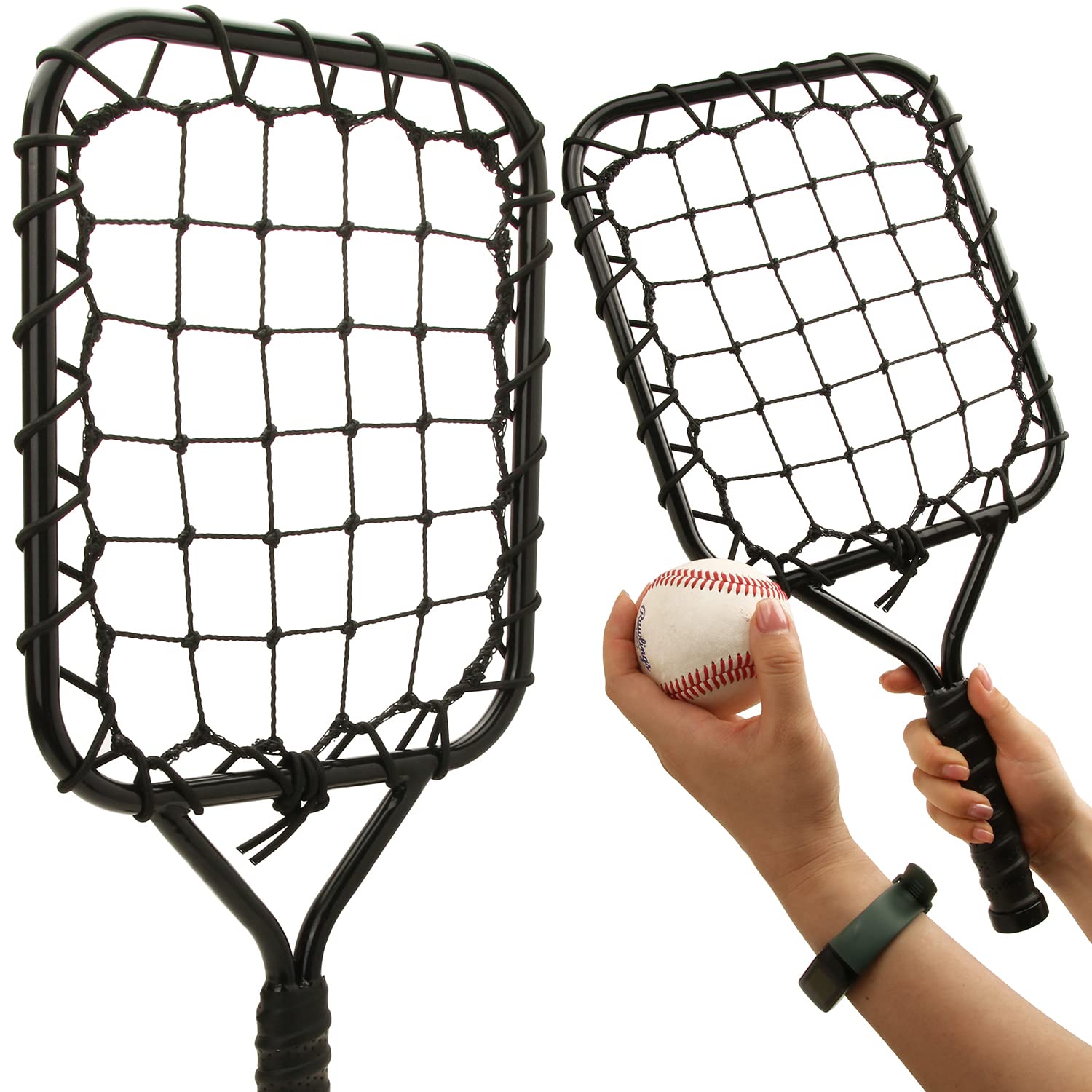 Baseball Fungo Racket, 12 oz Light Weight Pop Fly Trainer Much More Control and Accuracy Baseball Essentials for Parents and Coaches