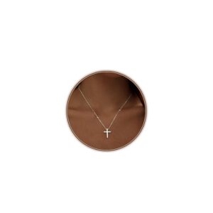 zeffy cross necklace for women 18k silver plated tiny cross pendant necklace for women simple layered cross necklaces for women