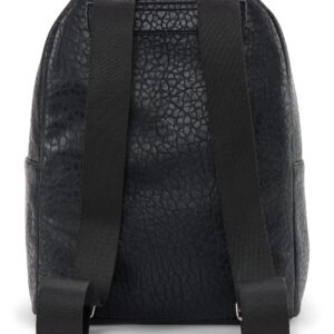 DKNY Women's Abby Backpack Bag, Black/Silver, Large