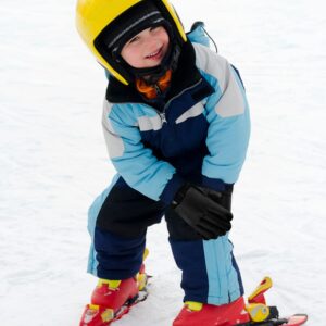 12 Pairs Kids Ski Gloves Winter Gloves Snow Gloves for Kids Waterproof Gloves Kids Warm Children Gloves Bulk (Black, 8-12 Years)