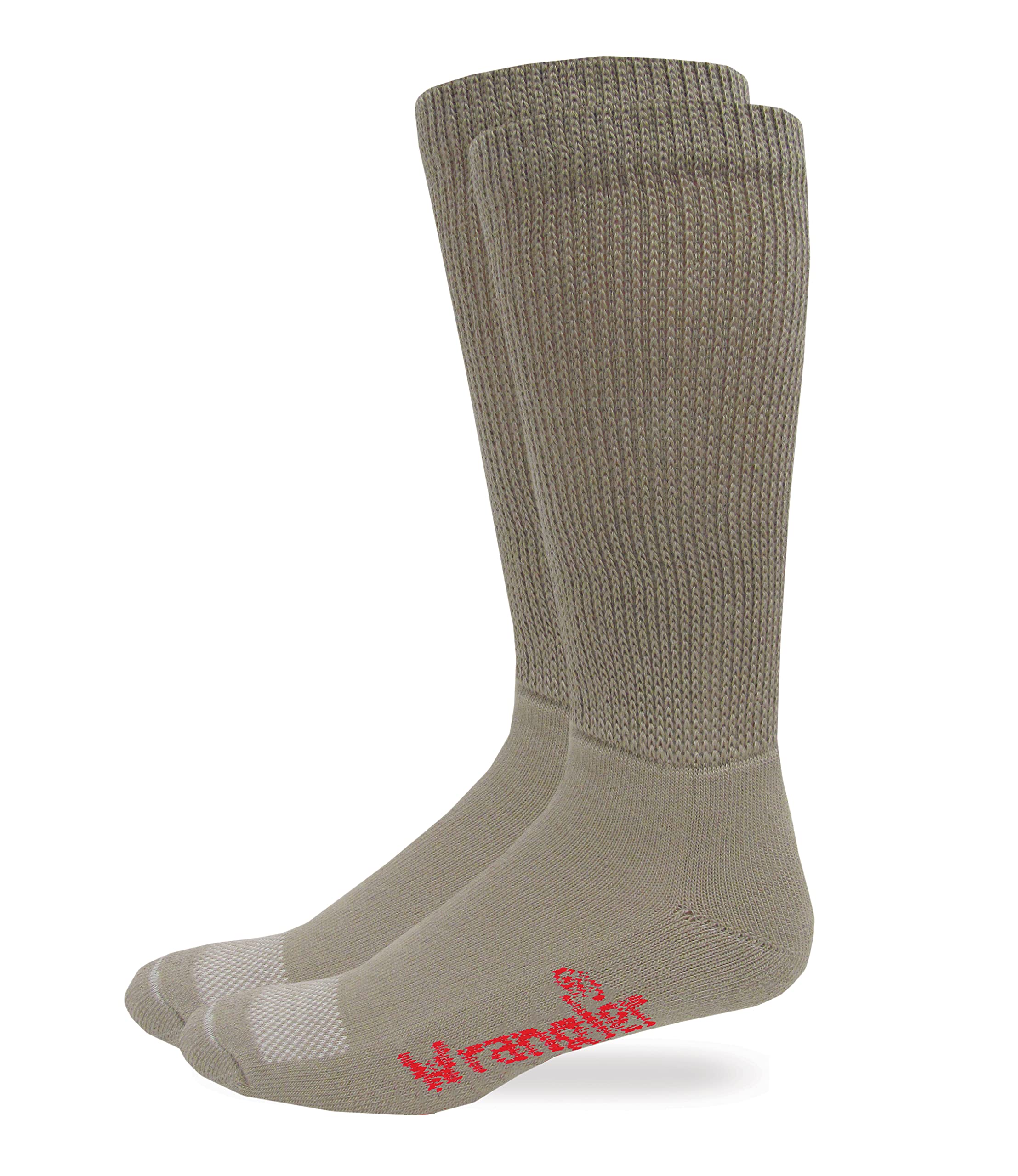 Wrangler Mens Ultra Dri Non-Binding Seamless Toe Mid Calf Boot Socks 3 Pair