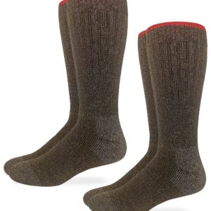 Wrangler Mens Heavyweight Merino Wool Blend Boot Socks 2 Pair Pack