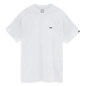 vans men's short sleeve t-shirt, (left chest logo) white, size medium