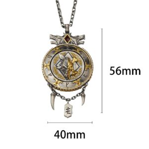 Starforged Vlka Fenryka Grand Annulus Pendant Gold Space Wolf Warhammer 40000