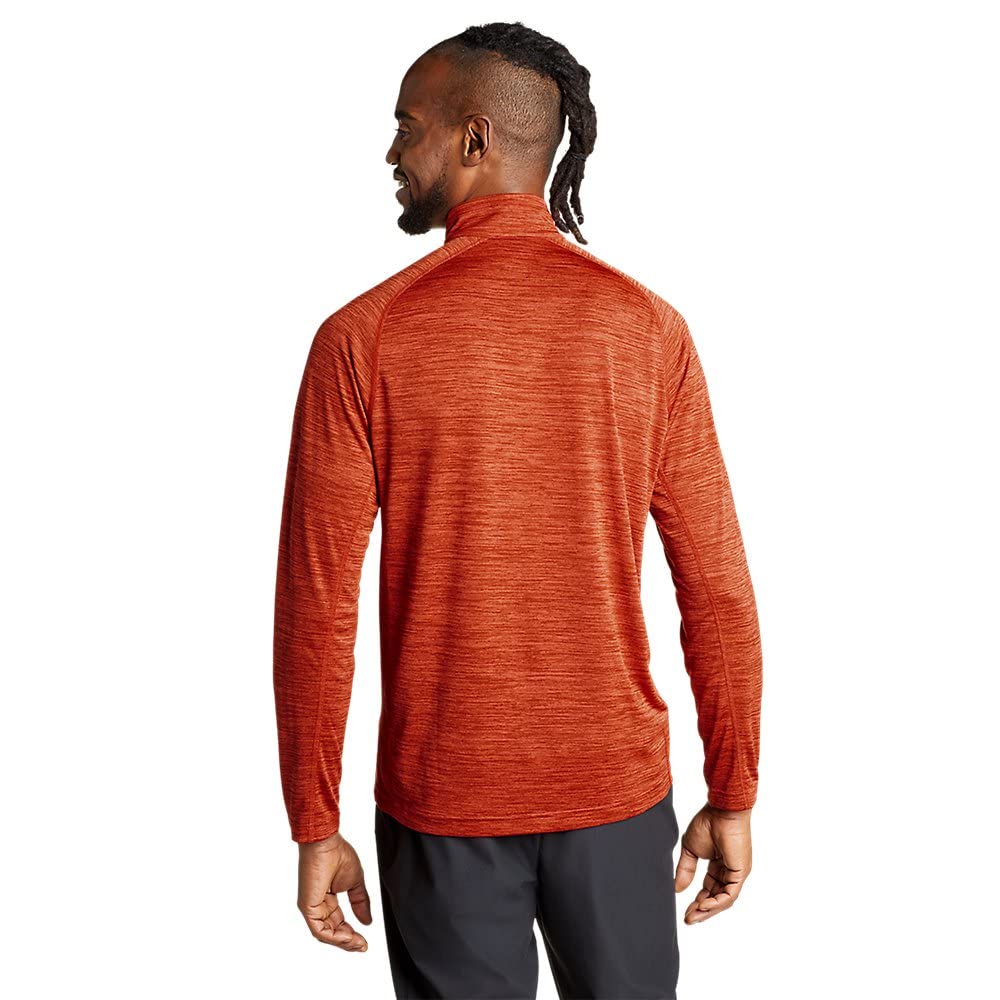 Eddie Bauer Men's Resolution Long-Sleeve 1/4-Zip, Copper, X-Large