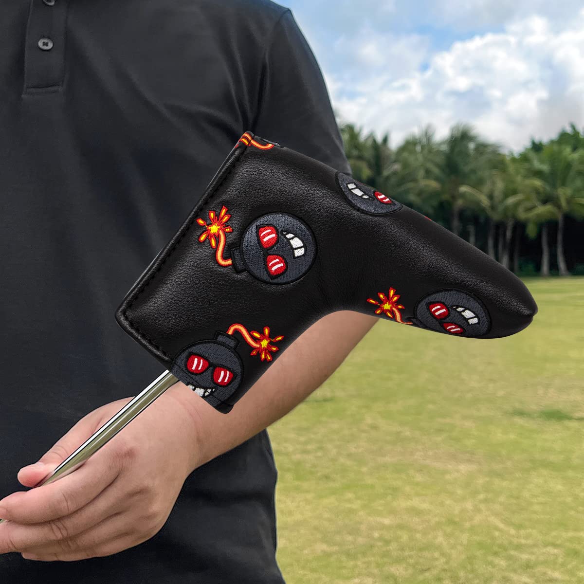 Golf Putter Covers Mallet Putter Headcover Blade Putter Covers Golf Club Head Covers Leather Golf Headcover with Magnetic for Scotty Cameron Taylormade Callaway Titleist Odyssey