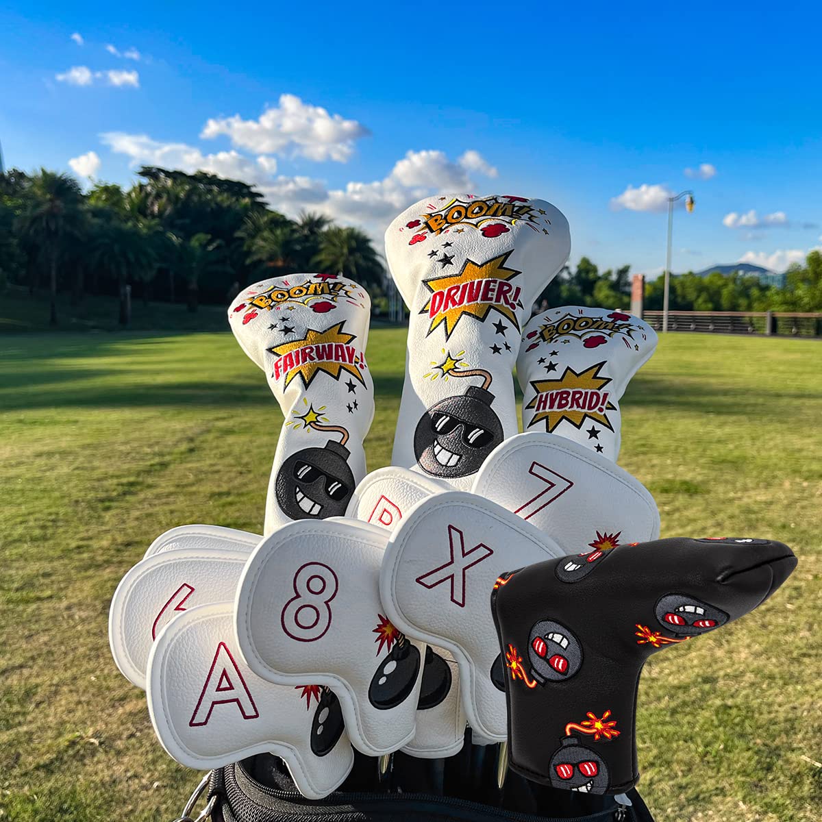 Golf Putter Covers Mallet Putter Headcover Blade Putter Covers Golf Club Head Covers Leather Golf Headcover with Magnetic for Scotty Cameron Taylormade Callaway Titleist Odyssey