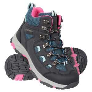 Mountain Warehouse Adventurer Kids Waterproof Boots - IsoDry Navy Kids Shoe Size 4 US