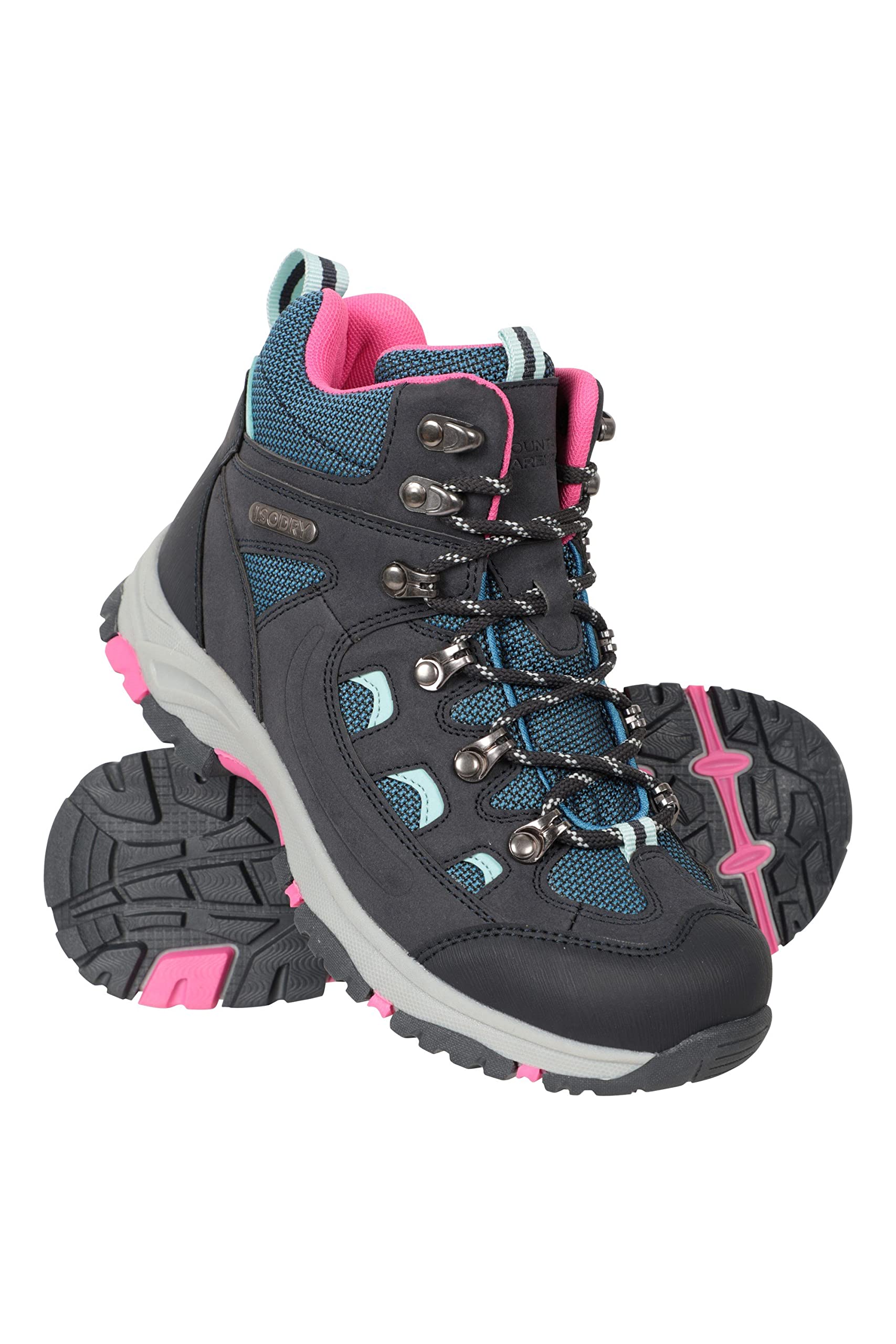 Mountain Warehouse Adventurer Kids Waterproof Boots - IsoDry Navy Kids Shoe Size 4 US