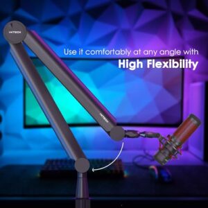 IXTECH Premium Microphone Boom Arm with Desk Mount, 360° Rotatable, Fully Adjustable, for Podcast, Video, Gaming, Radio, Studio, Recording, Sturdy and Universal VALIANT Model