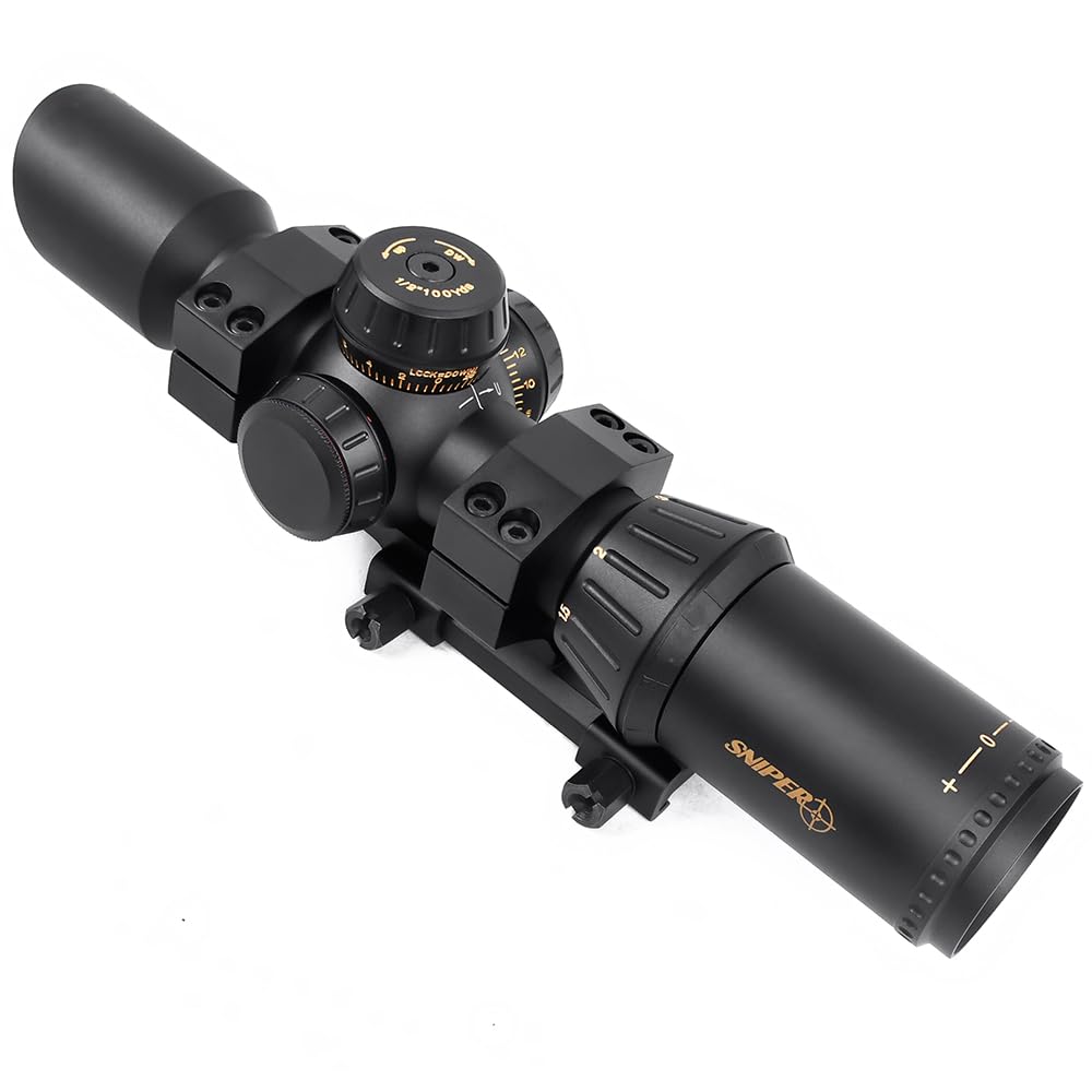 FSI 1-5x30 LPVO Rifle Scope SFP Illuminated Reticle with Mount 30mm Tube (Chevron)