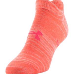 Under Armour Women''s Essential 2.0 No Show Socks, 6-Pairs, Beta Tint/Brilliance Medium, 1332943