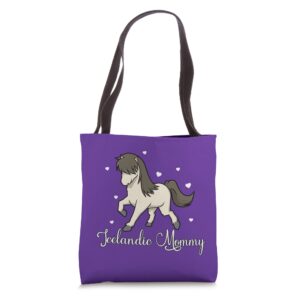 horse lover - icelandic mommy tote bag