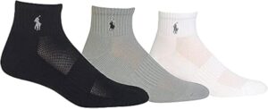 polo ralph lauren men’s 4 pack low cut athletic socks, sz 10-13