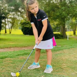 Fingerprints Junior Golf Club Set - Driver, Hybrid, 7i, PW, Putter with Stand Bag - Multiple Sizes - RH and LH (Golf Club Set for Kids 38"-45" Tall (~Age 4-7), Right)