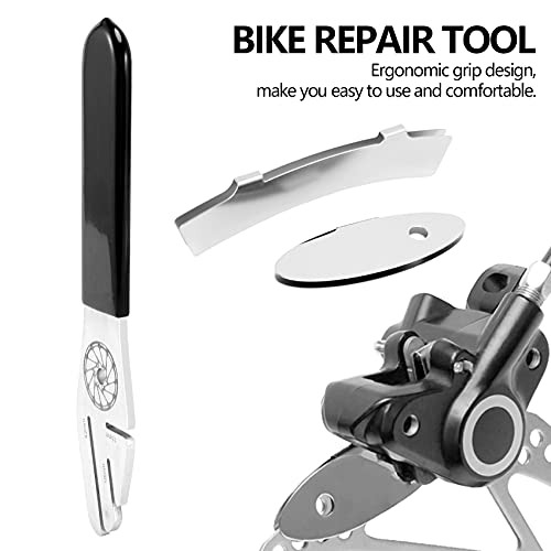 7Pcs Bike Disc Brake Correction Wrench Bicycle Brake Alignment Truing Tool with Disc Brake Pads for Road Bike