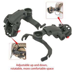 Hearangel ARC Rail Adapter Accessories for Comta ii Comta iii Tactical Headsets Dark Gray Color