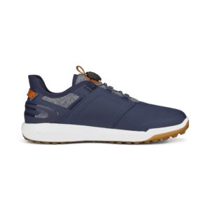 PUMA Golf Men's Ignite Elevate DISC Golf Shoe, Puma Navy-Puma Silver, 11