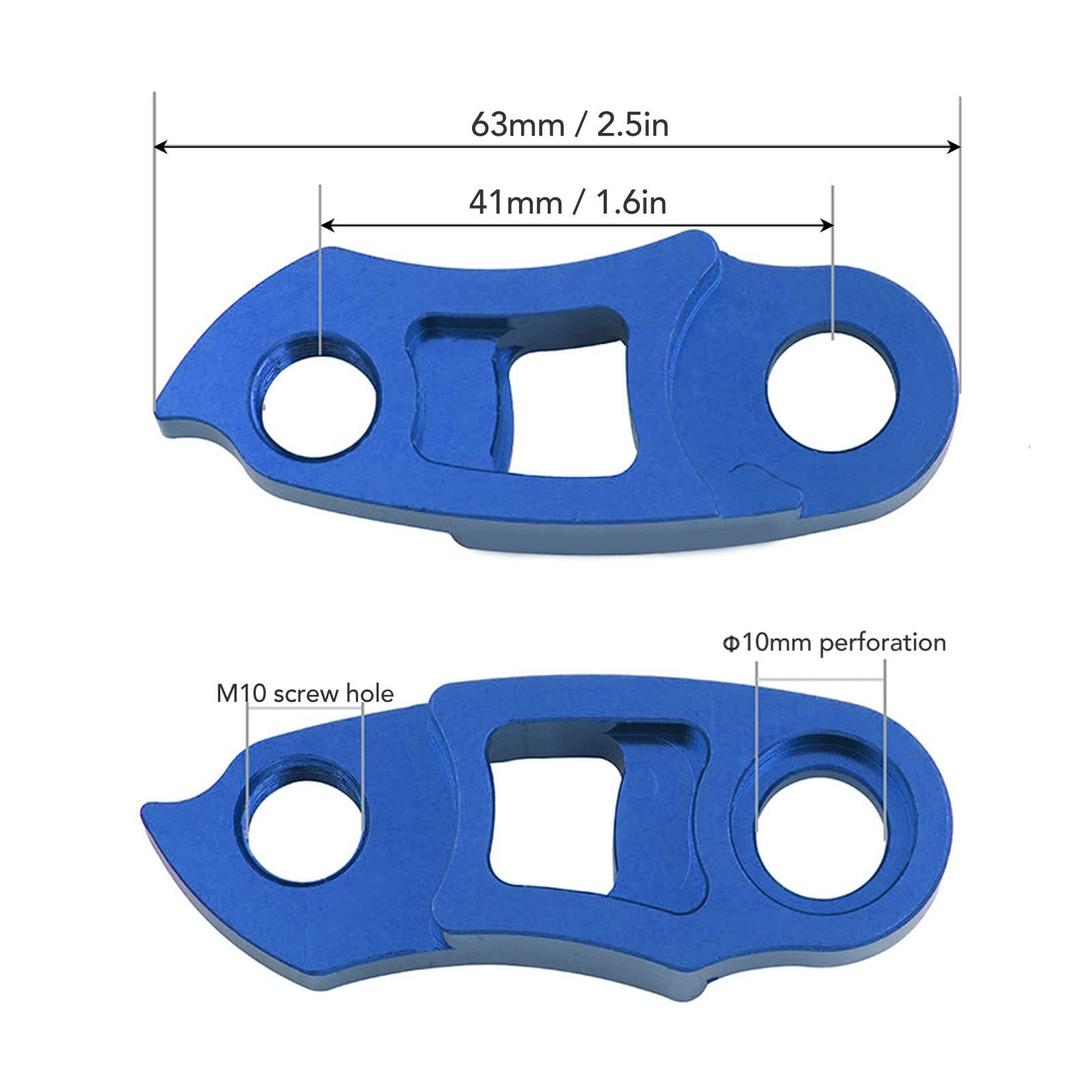 Aluminum Alloy bikes Tail Hook Extension Extender , bikes Rear Derailleur Hanger Extension , Frame Gear Tail Hook Extender for Most Bikes (Blue) , bikes Rear Derailleur Hanger Extension , Alumin