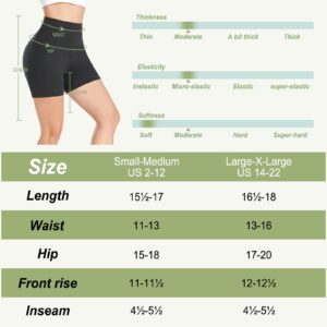 GROTEEN 7 Pack Biker Shorts for Women -5'' High Waisted Tummy Control Workout Yoga Spandex Shorts