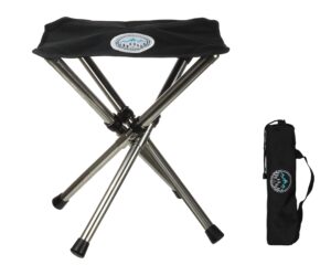 jemez wilderness gear portable camping stool-compact and lightweight chair for the outdoors, sturdy and durable