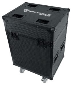 rockville rmh2b black case for chauvet/american dj/martin moving head lights