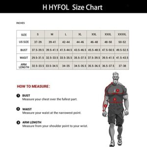 H HYFOL Polo Shirts for Men Graphic Stretch Casual American Patriotic Short Sleeve Raglan Golf Polos for Men(Olive Green,L)