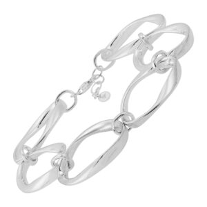 silpada 'praise' sterling silver link bracelet, 8" + 1"