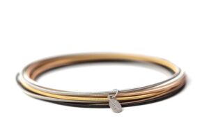 emerson & oliver- mixed metallics dia bracelets- sets of 10 (all mixed metals, 8¼")