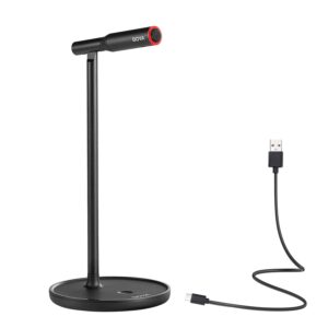 boya by-cm1 usb microphone,noise-cancelling condenser computer microphone plug&play for live streaming, podcasting, vocal recording,video conference compatible with windows/mac