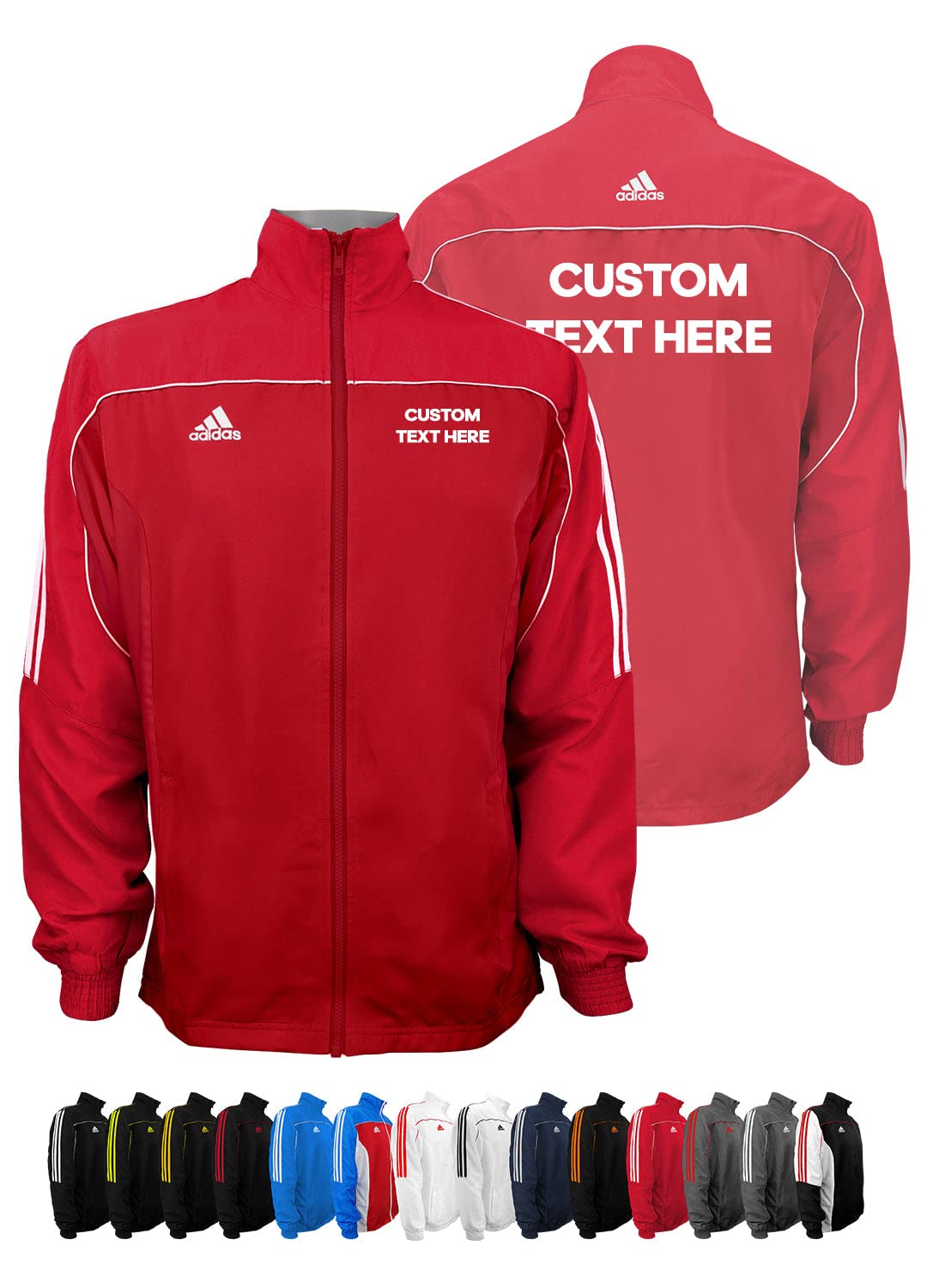 adidas Custom Personalized Team Light Track Jacket for Gifts, Corporate Events, Birthdays, Organizations