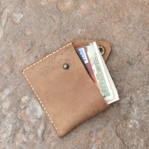 New Type Simple Structure Large Capacity Handmade Card Case can Hold Banknotes Credit Cards Certificates and Card Bags