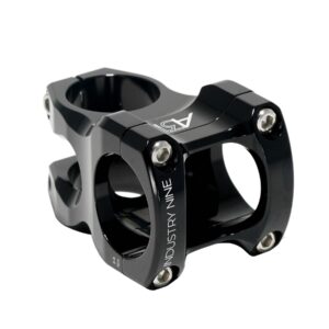 Industry Nine A318 Bike Stem - Black 31.8mm Mountain Bike Stem with 30mm Length - Made in USA