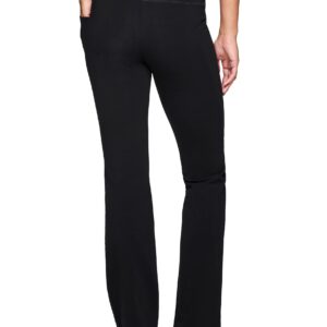 RBX Active Women's Yoga Pants Cotton Spandex Bootcut Legging W/Pockets Ctn Black S