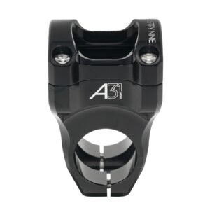 industry nine a318 bike stem - black 31.8mm mountain bike stem with 30mm length - made in usa