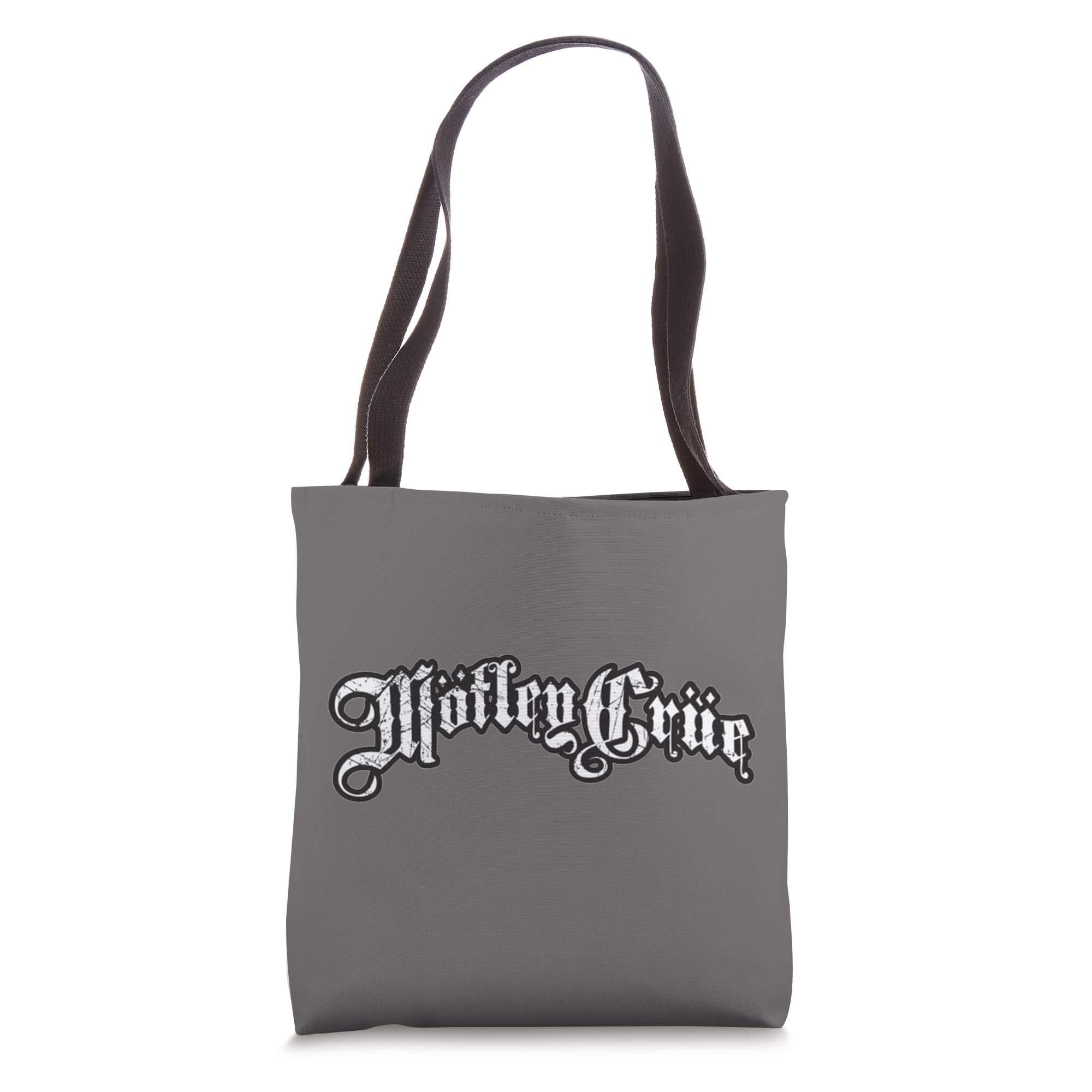 Mötley Crüe – Distressed Gothic Logo Asphalt Tote Bag