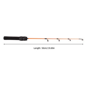 VBESTLIFE 50cm Mini Ice Fishing Rod,Ice Fishing Pole Ice Fishing Stick,Fishing Accessories