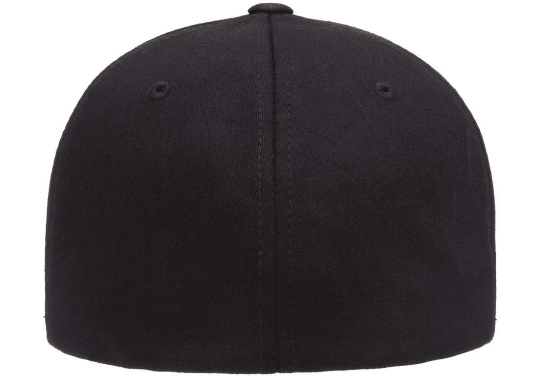 Mrlahat 5001 Flexfit Cotton Twill Fitted Cap Hat 6 Panel with Black Bandana (as1, Alpha, s, m, Black, Small/Medium)