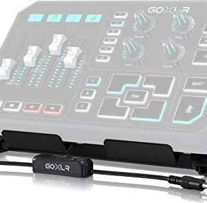 TC-Helicon GoXLR Revolutionary Online Broadcaster Platform with 4-Channel Mixer, Motorized Faders, Sound Board and Vocal Effects, Officially Supported on Windows | TC-Helicon GO XLR Desk Stand