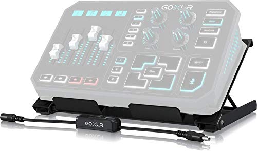 TC-Helicon GoXLR Revolutionary Online Broadcaster Platform with 4-Channel Mixer, Motorized Faders, Sound Board and Vocal Effects, Officially Supported on Windows | TC-Helicon GO XLR Desk Stand