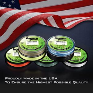 KastKing Hammer Braid Fishing Line, Moss Green, 4 Strand, 20LB, 150Yds