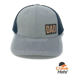 CRAVE HATS Dad Hat, Dad Trucker Hat, Dad Gifts, Dad Hat for Men, New Dad Hat (Gray/Black)