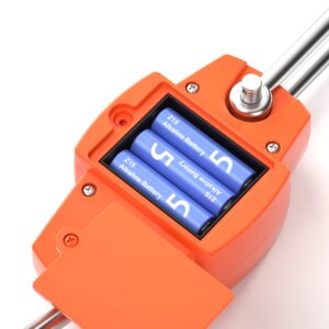 300kg / 660lb Portable Digital Crane Scale with Hooks, High Accuracy Heavy Duty Electronic Hanging Scale for Farm Hunting Fishing Outdoor (Orange)