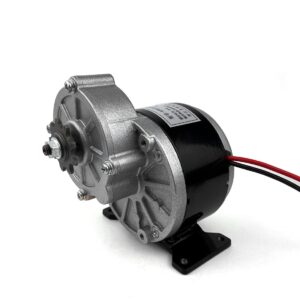 l-faster 12v250w electric motor with gear 9tooth sprocket gearbox my1016z2 model for electric scooter wheelchair bike（with feet）